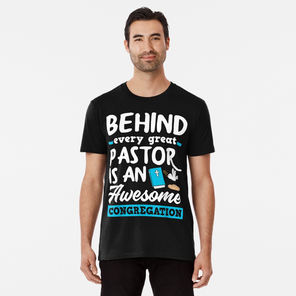 "Behind Every Great Pastor Funny Minister Clergy Pastor" Greeting Card ...