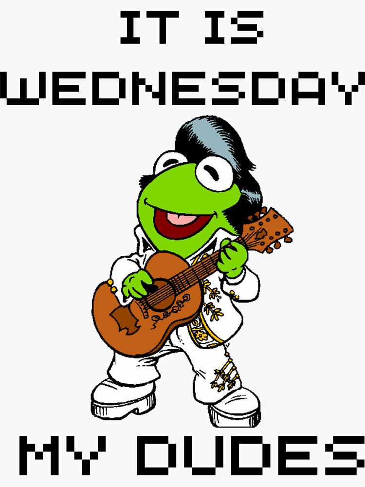 "its wednesday my dudes frog" Sticker for Sale by sliman13 | Redbubble