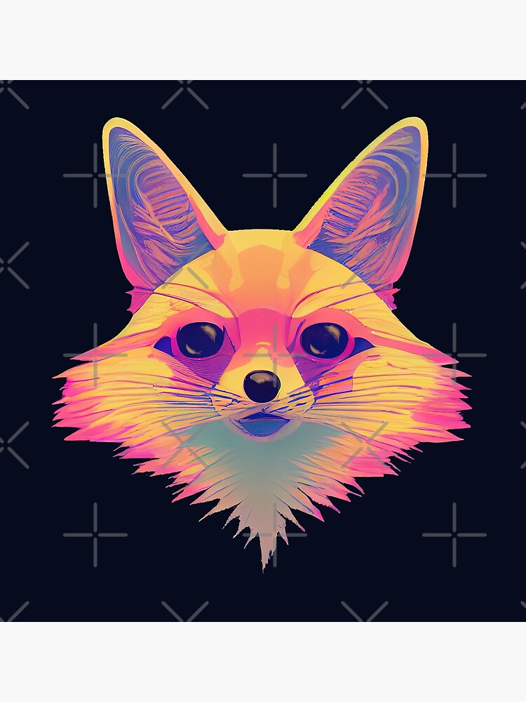 "Synthwave Fennec" Poster for Sale by ChasmicArt | Redbubble