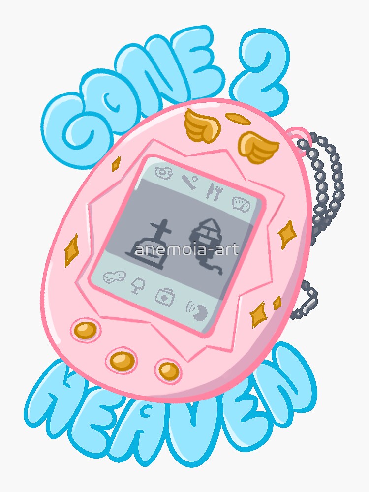 "Cute Nostalgic Y2K 90s Tamagotchi" Sticker for Sale by anemoia-art ...