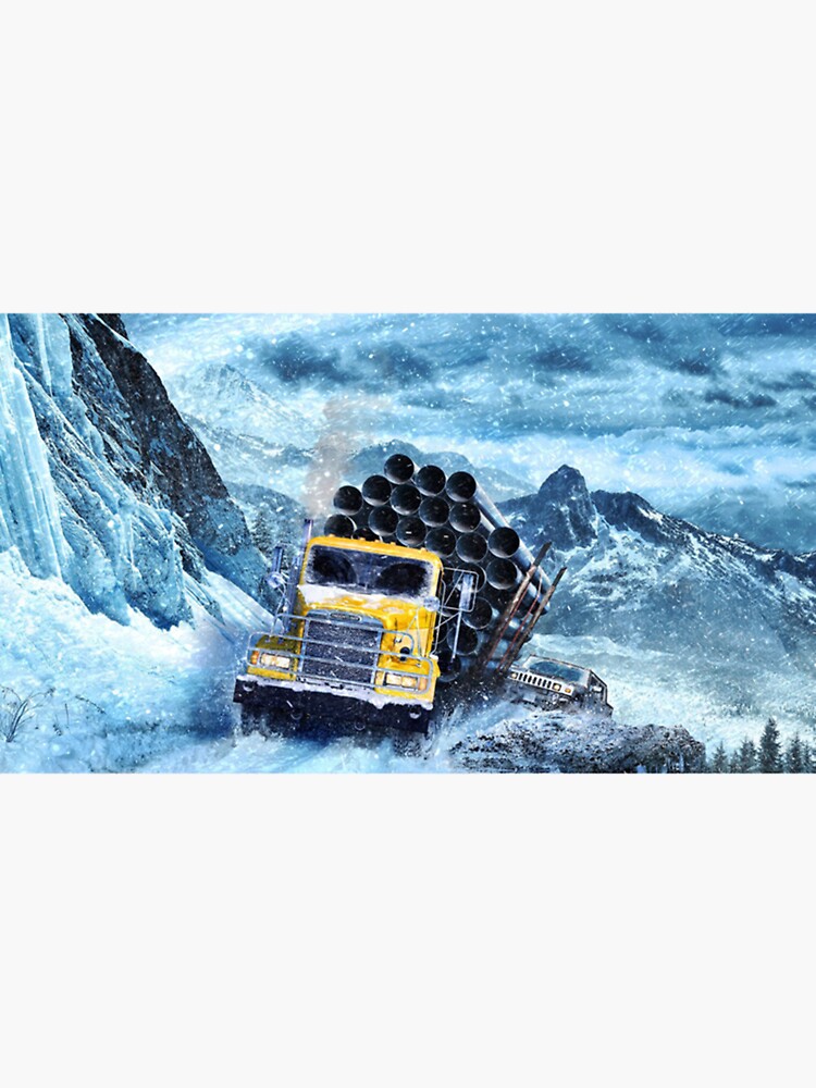"Snowrunner Game Main Wallpaper And Title Screen Picture Pullover ...