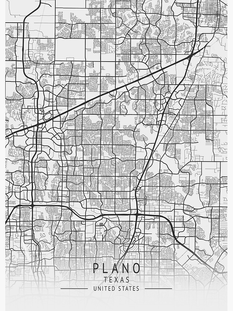 "Plano Texas City Map" Poster for Sale by jeremykerns | Redbubble
