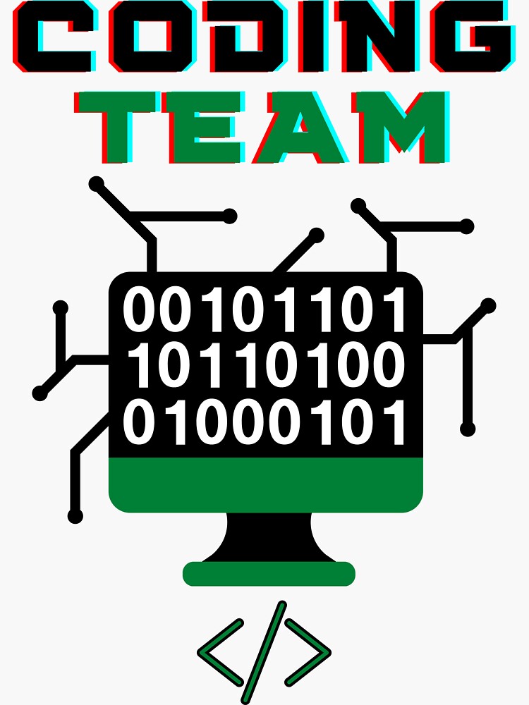 "CODING TEAM, Educational Student Programming 2023" Sticker for Sale by ...