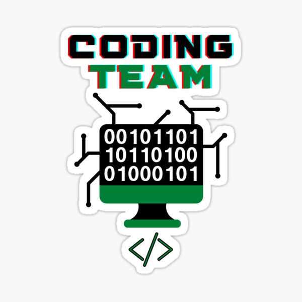 "CODING TEAM, Educational Student Programming 2023" Sticker for Sale by ...