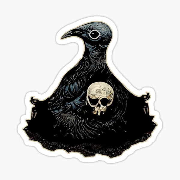 "A.I. generated funny raven or chicken" Sticker for Sale by ...