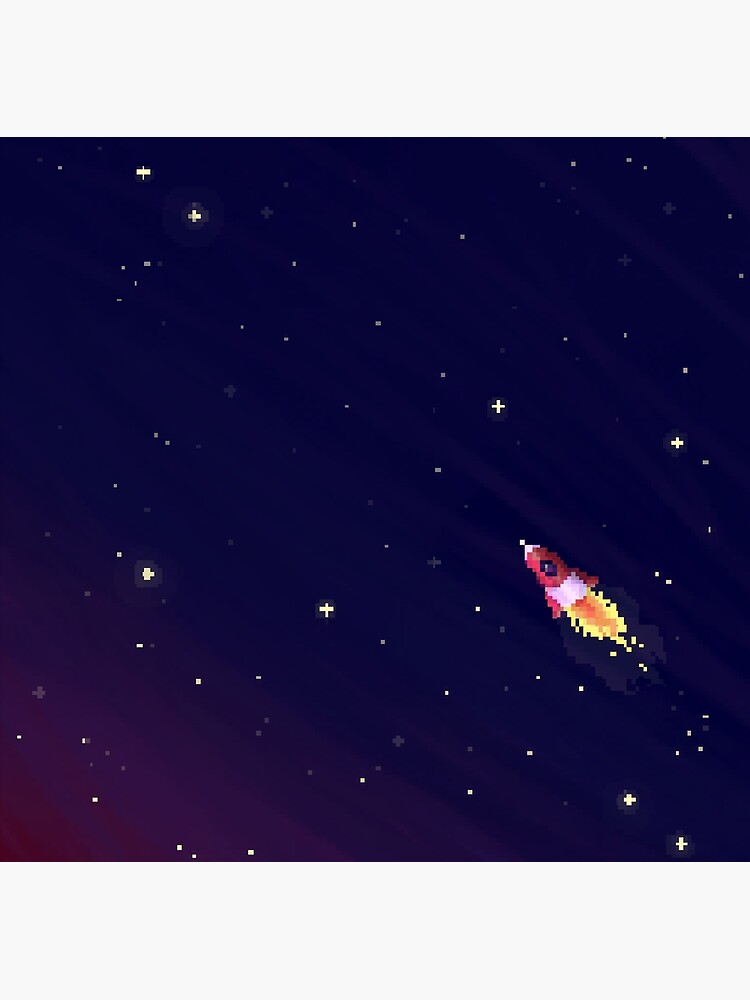 "8-Bit Rocket" Poster for Sale by RibbonJuice | Redbubble