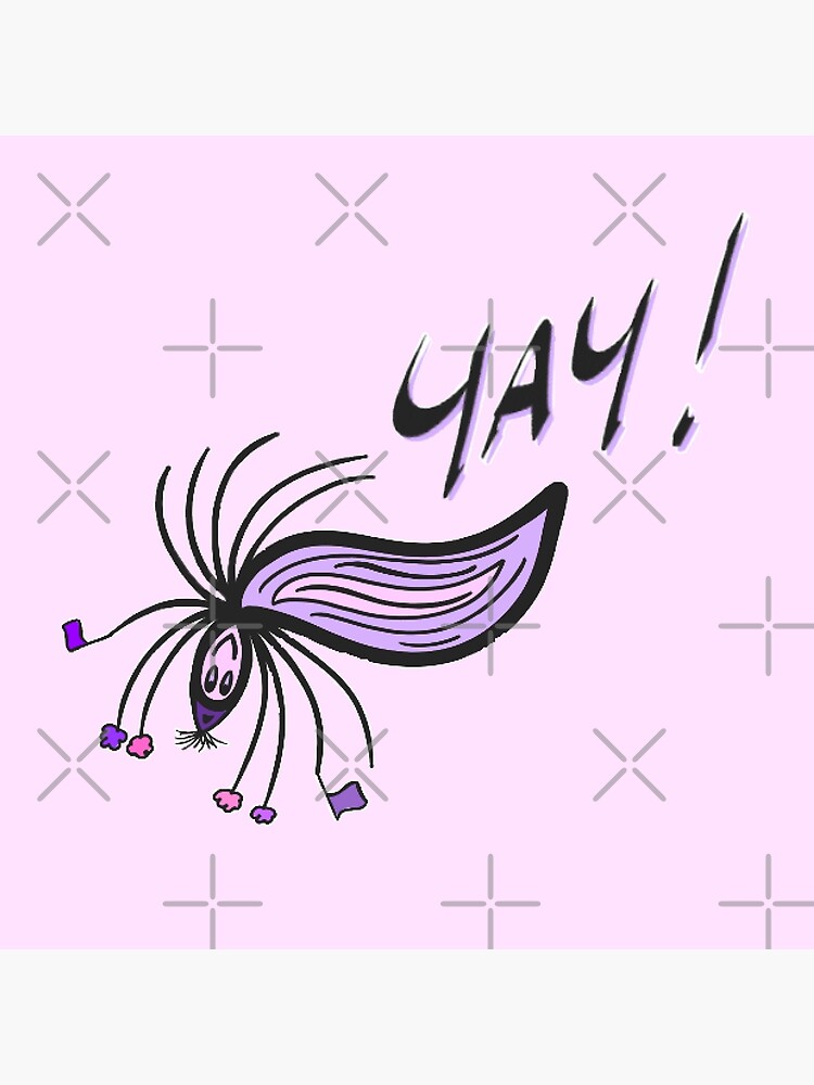 "Yay! Cheerleader Insect in Pink and Purple" Poster for Sale by ...