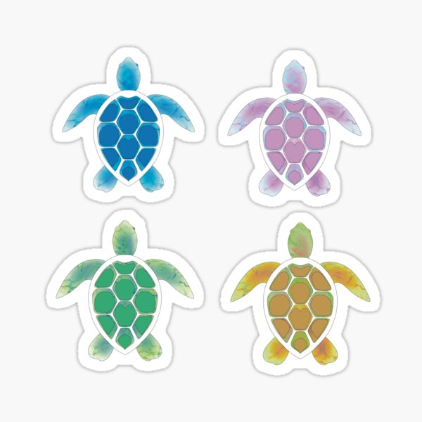 "Sea turtle sticker pack " Sticker for Sale by Death-byart | Redbubble