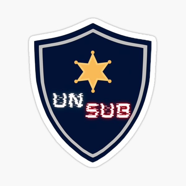 "UNSUB design" Sticker for Sale by LucidndSolo | Redbubble