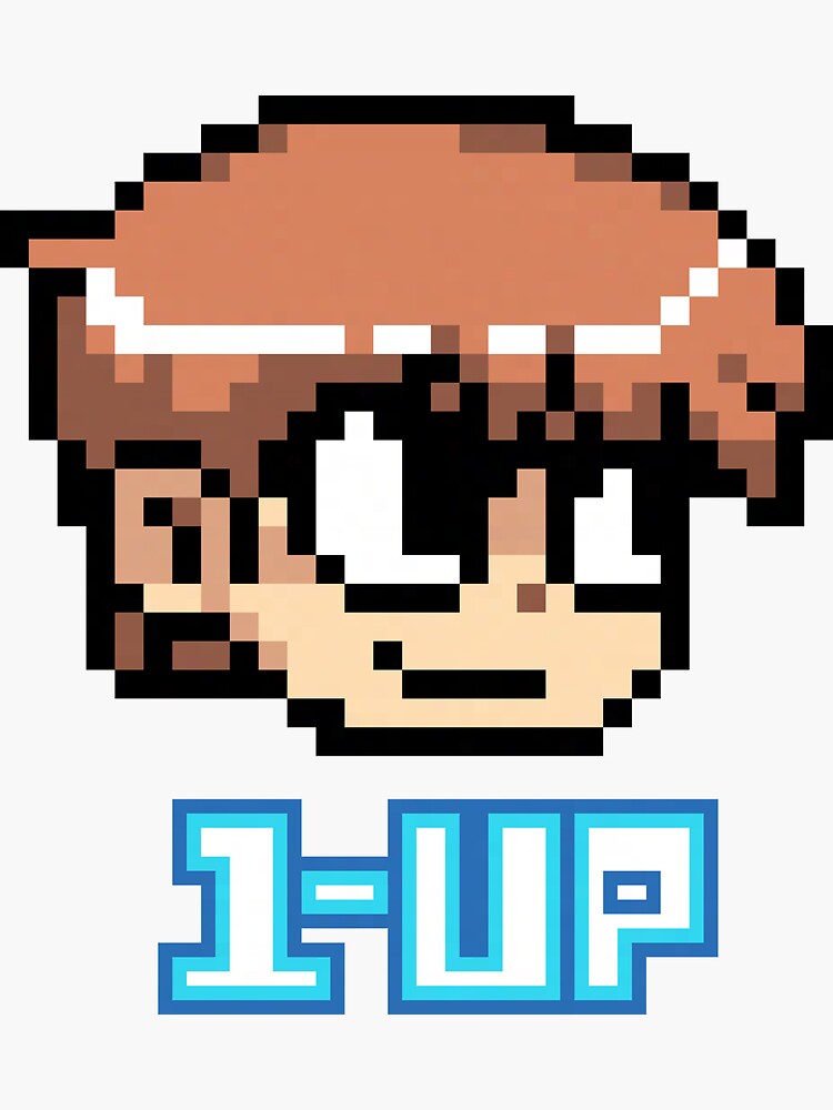 "Scott Pilgrim 1-Up" Sticker for Sale by Blingso | Redbubble