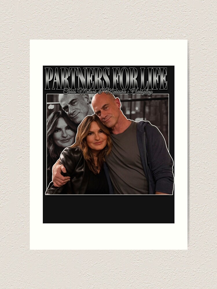 "Partners for Life Mariska Hargitay and Chris Meloni 90s Inspired " Art ...