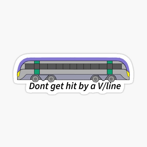 "Vline train " Sticker for Sale by Rishi-Changela | Redbubble