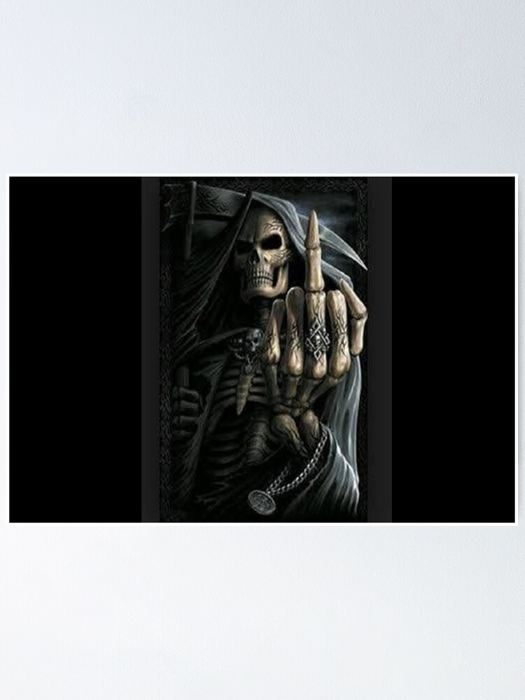 "The Most Badass Skeleton" Poster for Sale by DoingArtsyStuff | Redbubble