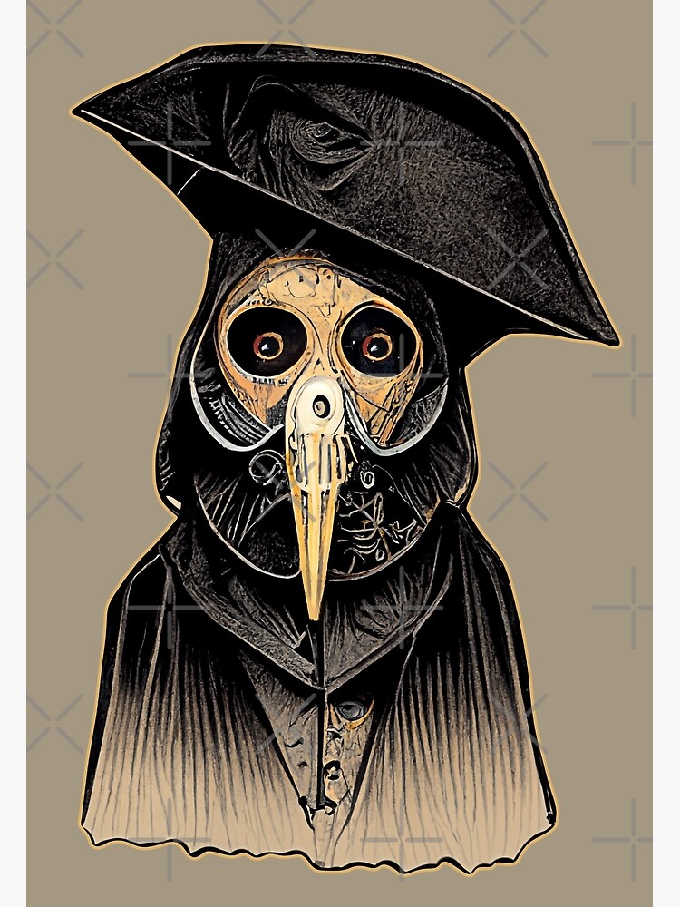 Plague Doctor Ai Generated Illustration Poster For Sale By Jinxedmonster Redbubble