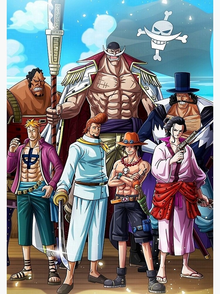 "Whitebeard crew One Piece" Poster for Sale by Jacqueline4546 | Redbubble