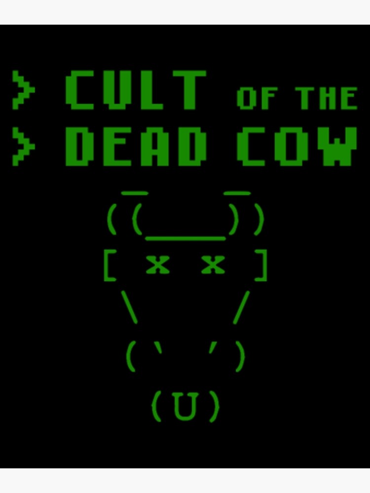 "Cult of the dead cow" Poster for Sale by RomaTikha | Redbubble