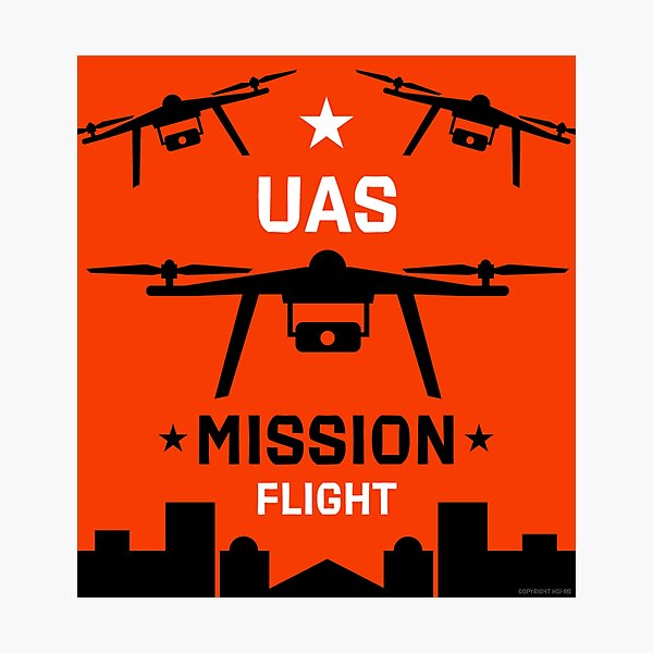 Impression photo « UAS Drone - Système aérien sans pilote - UAV Pilote ...