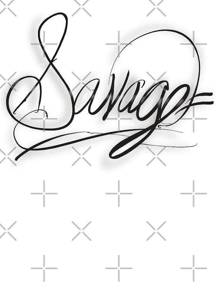 "Savage script" Poster for Sale by SamuelMolina | Redbubble