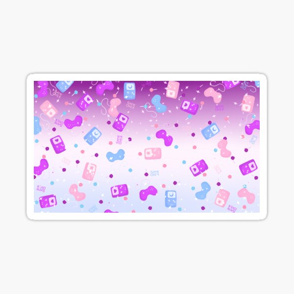 "Pastel Gamer Nerd - Kawaii Game Over Design" Sticker by ateliershoshi ...