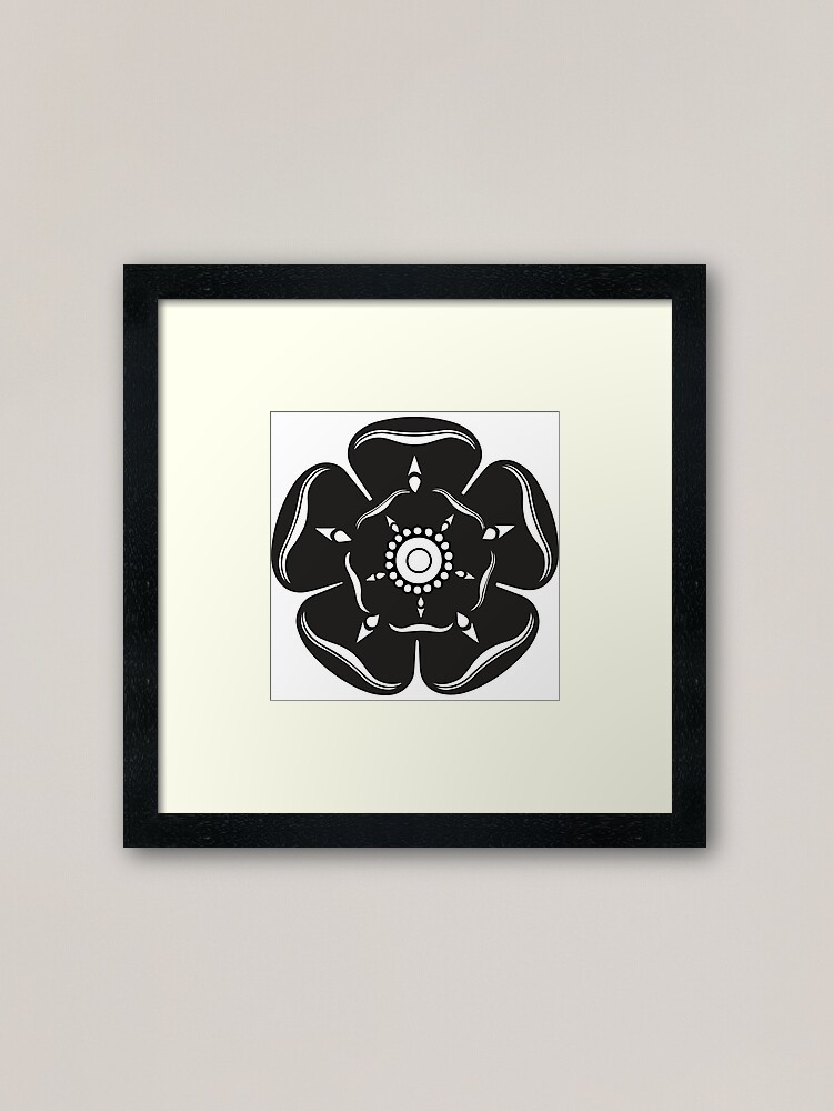 "Jacobite Rebellion Flower" Framed Art Print by penguin898 | Redbubble