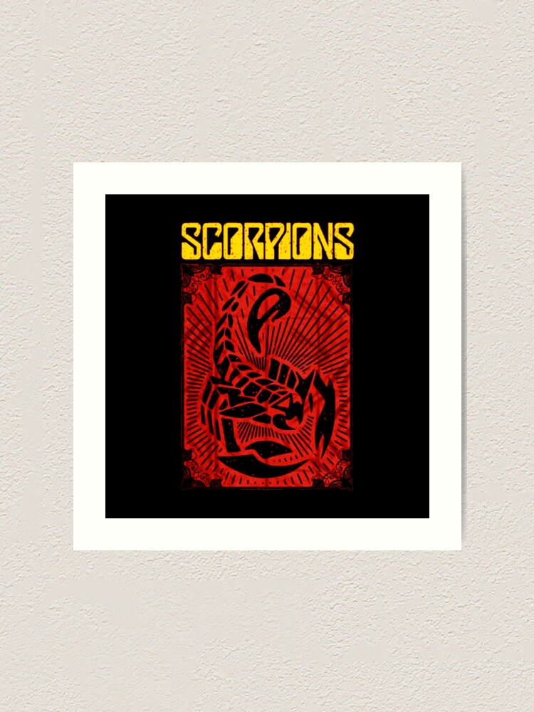 "art tour logo scorpions hard rock best selling band" Art Print for ...