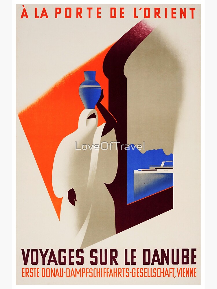 "Danube River Travel Poster" Sticker for Sale by LoveOfTravel | Redbubble