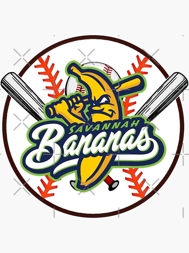 "Savannah Bananas a Savannah Bananas a Savannah Bananas" Sticker for ...