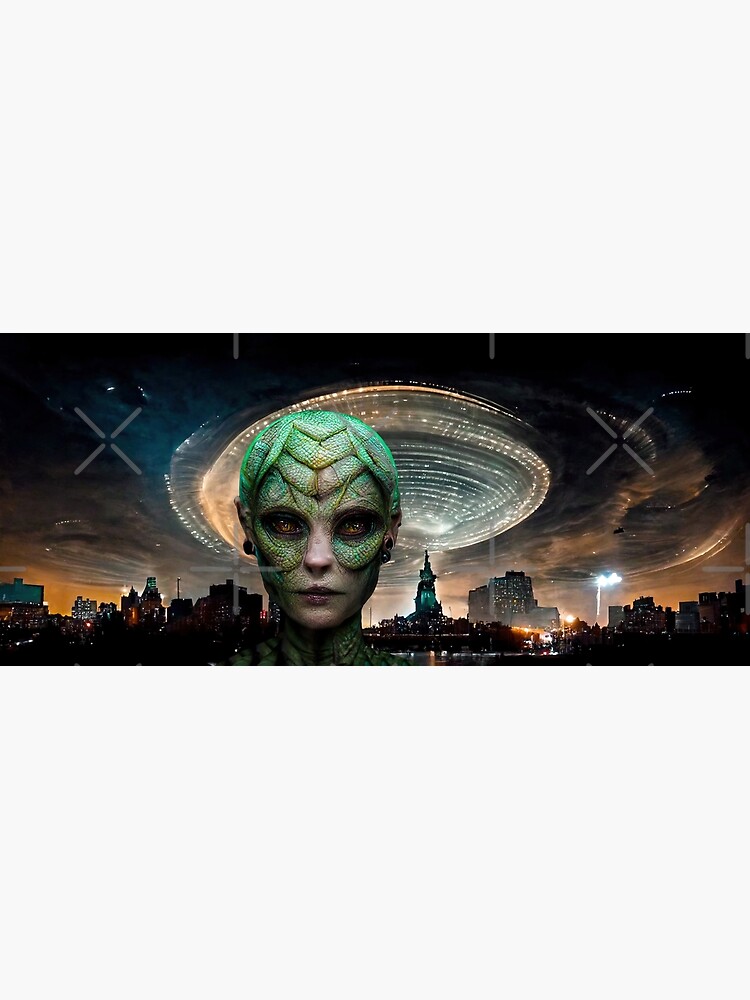 "AI Art - Alien Invasion: We Come in Peace" Poster for Sale by AI-Art ...