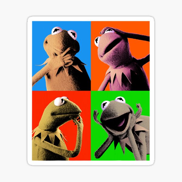 "The Muppets Kermit The Frog Pop Art" Sticker for Sale by kodyfc745yc ...