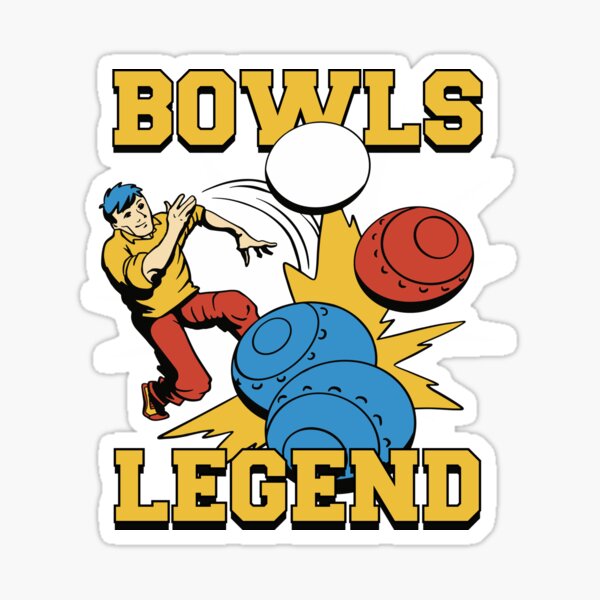 "Bowls Legend" Sticker for Sale by Canadian-Bowler | Redbubble