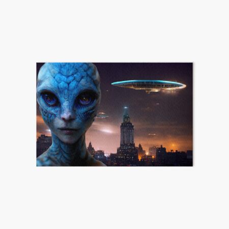 "AI Art - Alien Invasion: The Landing" Art Board Print for Sale by AI ...