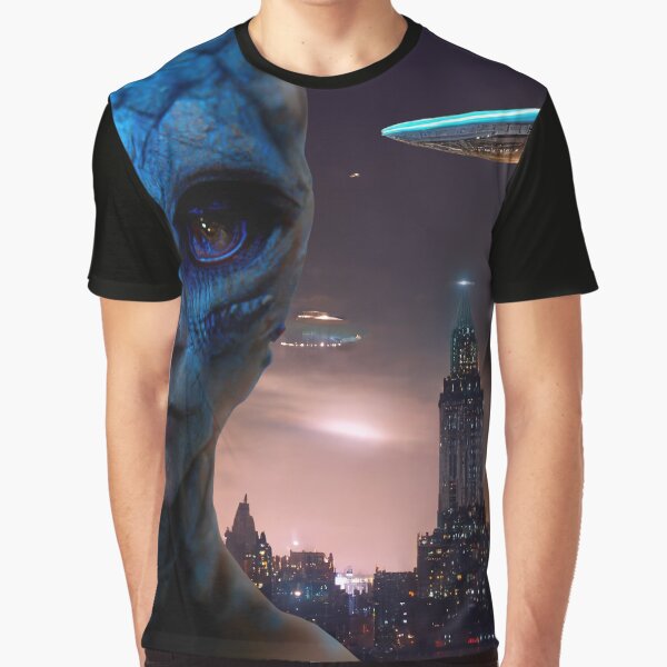 "AI Art - Alien Invasion: The Landing" T-shirt for Sale by AI-Art ...