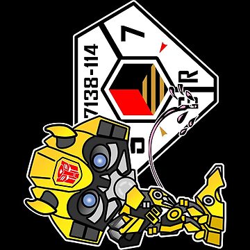 "Bumblebee Peeing - Sector 7 v2" Sticker for Sale by btnkdrms | Redbubble
