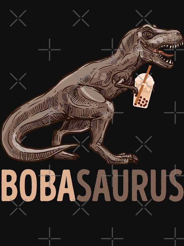 "Bobasaurus T Rex Dinosaur Boba Saurus Bubble Tea" T-shirt for Sale by ...
