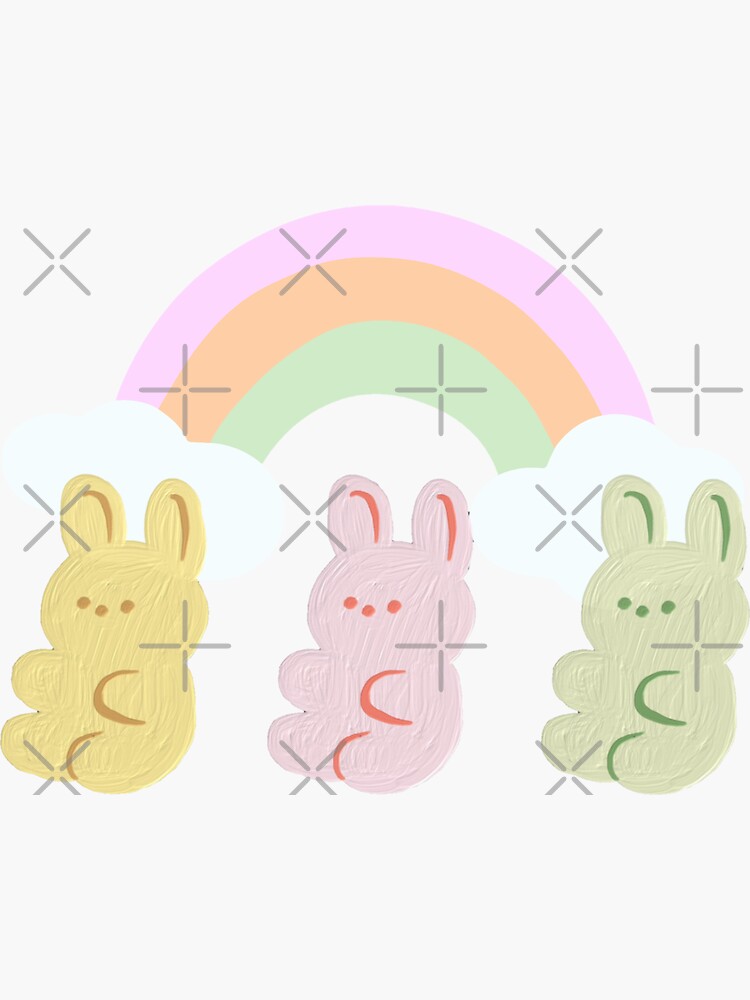 "Rabbits" Sticker for Sale by ulviasadov | Redbubble