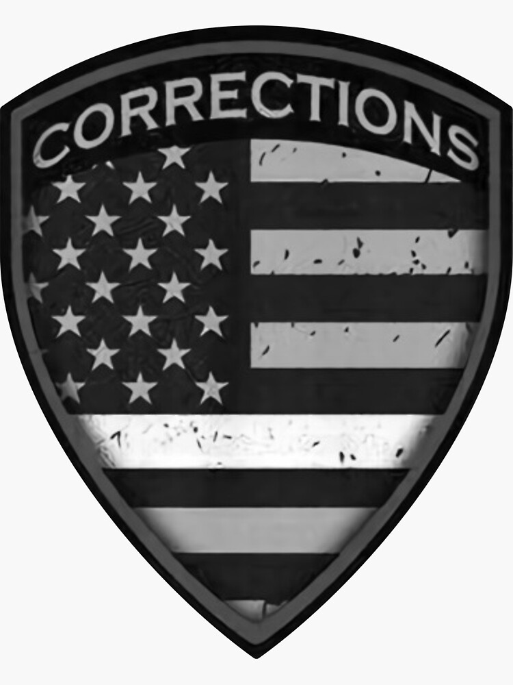 "Thin Silver Line Correctional Officer" Sticker for Sale by brocklatih ...