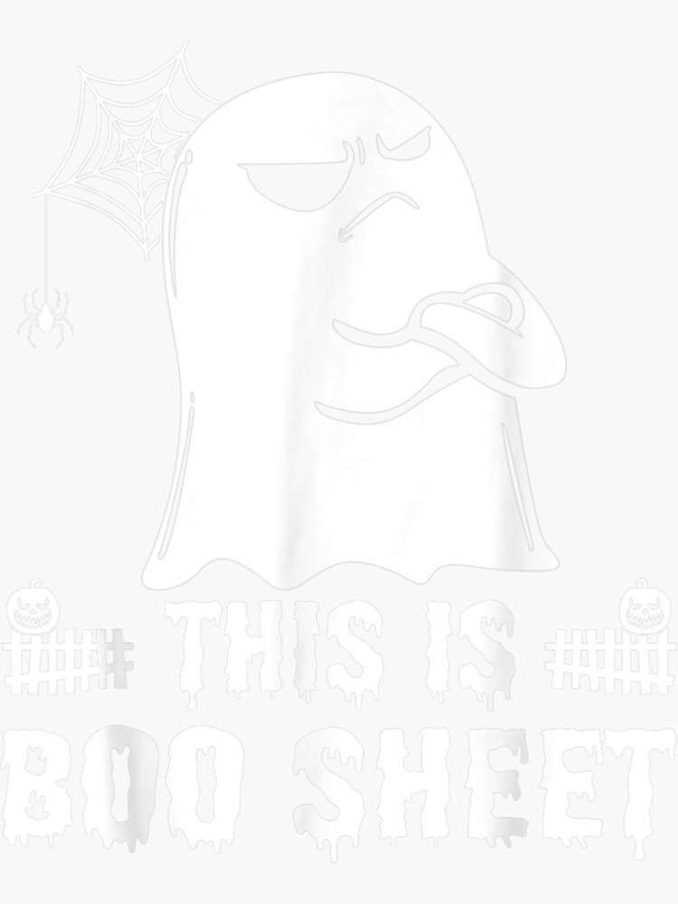 "This Is Boo Sheet Ghost Retro Halloween Costume Men Women" Sticker for ...