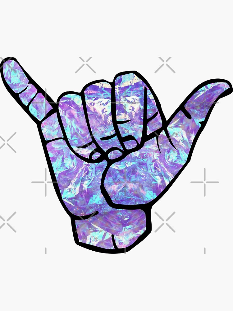 "Shaka" Sticker by MadEDesigns | Redbubble