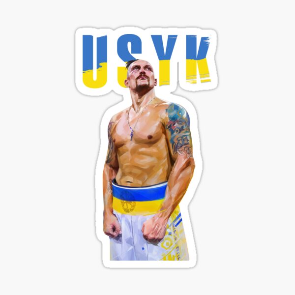"Oleksandr Usyk, Usyk boxing, Usyk" Sticker for Sale by KingstonTera ...