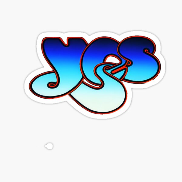 "Blue Yes Logo Classic Classic" Sticker for Sale by Darianamiston ...