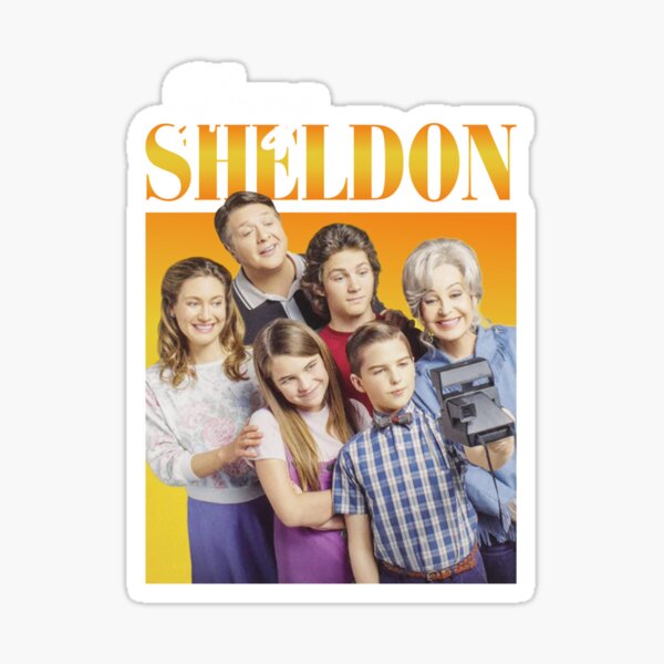 "YOUNG SHELDON " Sticker for Sale by SimmonsKeisha | Redbubble