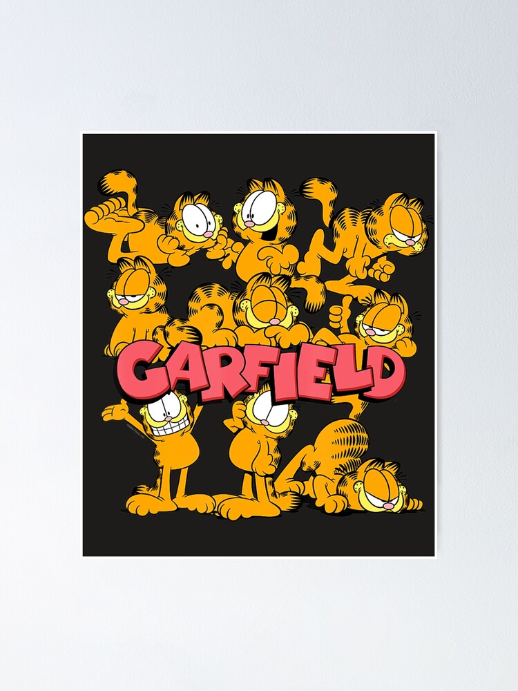 "Garfield Multiple Poses " Poster for Sale by arfmanbtlofft | Redbubble