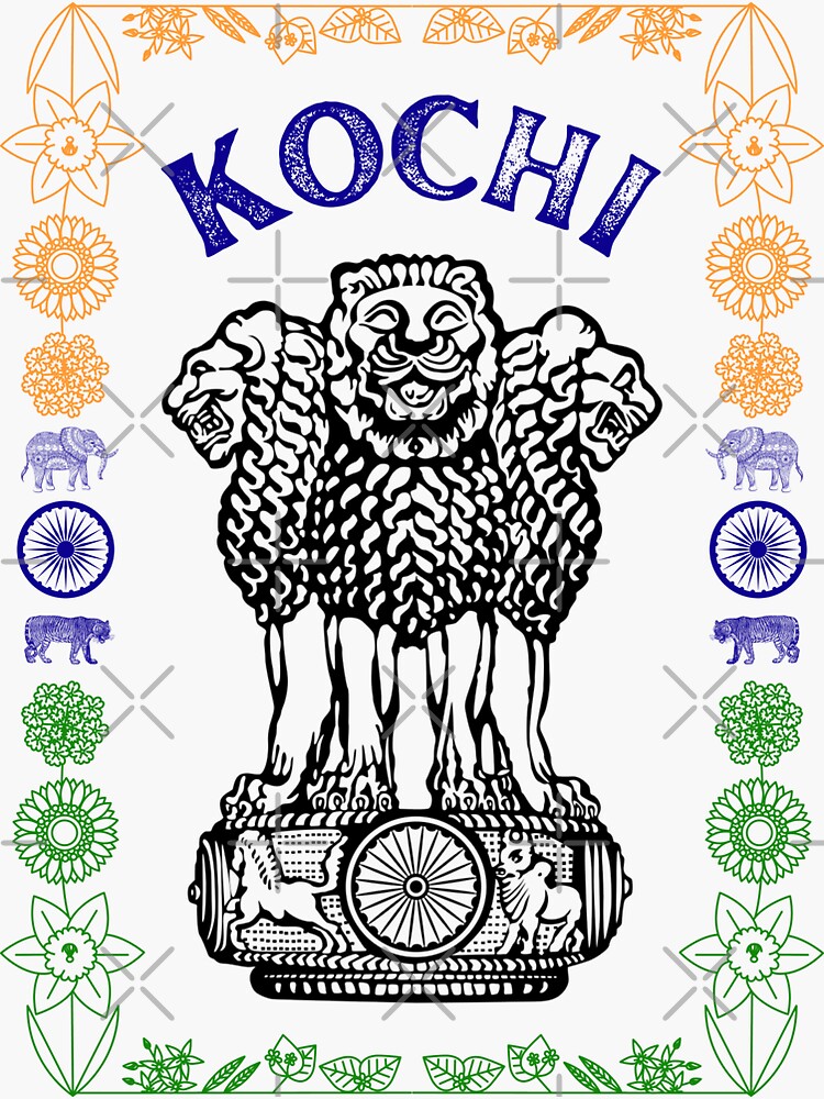 "India Style Kochi" Sticker for Sale by FedSherDesign | Redbubble