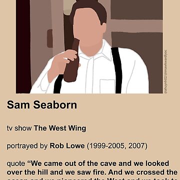 "sam seaborn" Sticker for Sale by ahuynh03 | Redbubble