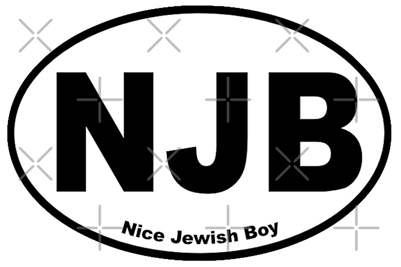 "NJB Nice Jewish Boy" by MadEDesigns | Redbubble