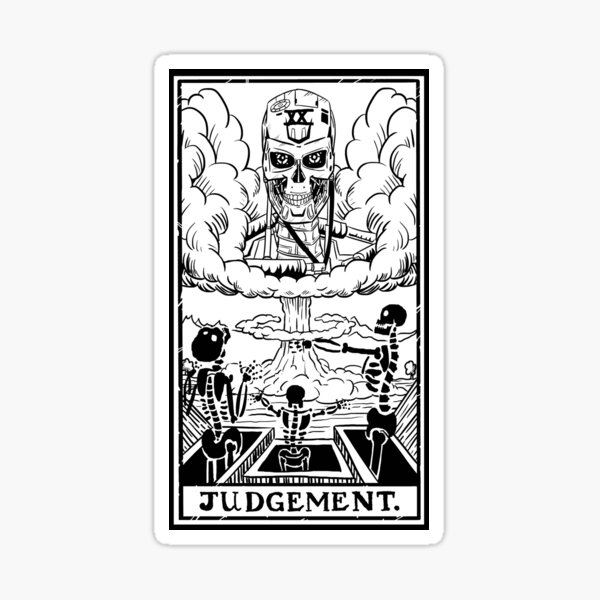 "Judgement Tarot (white)" Sticker for Sale by DugMcFug | Redbubble