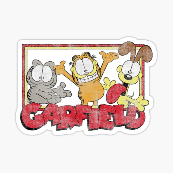 "Garfield Odie Garfield Nermal Group " Sticker for Sale by ...