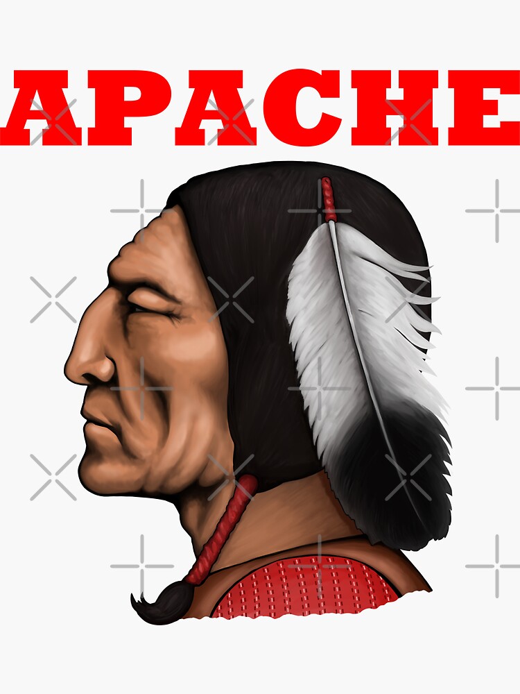 "Apache" Sticker for Sale by Horsehound | Redbubble