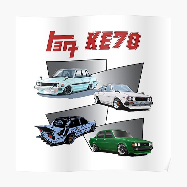 "Legend of Drift KE70" Poster for Sale by willyart4 | Redbubble