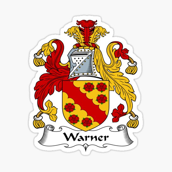 "Warner " Sticker for Sale by HaroldHeraldry | Redbubble